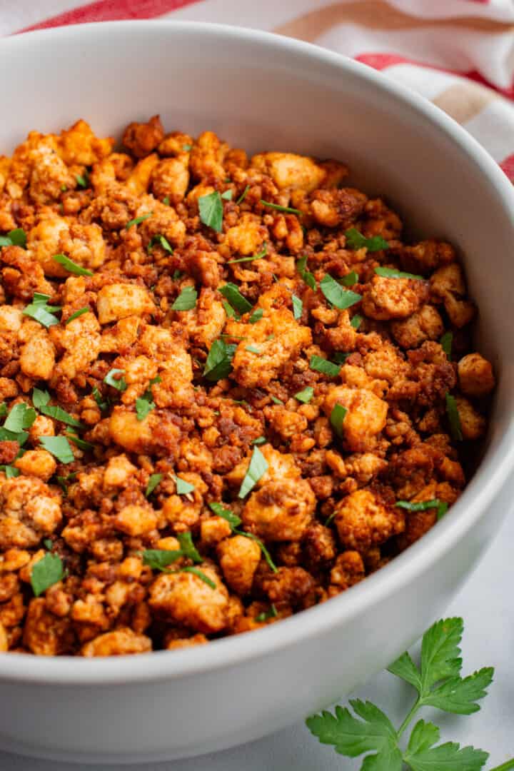 Tofu Ground Beef (Vegan Tofu Crumbles) | Where You Get Your Protein